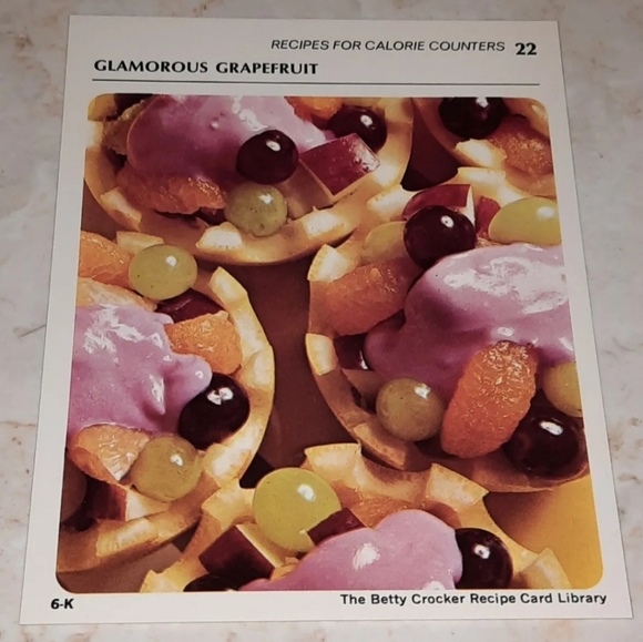 Other | The Betty Crocker Recipe Card Library Replacement Calorie ...